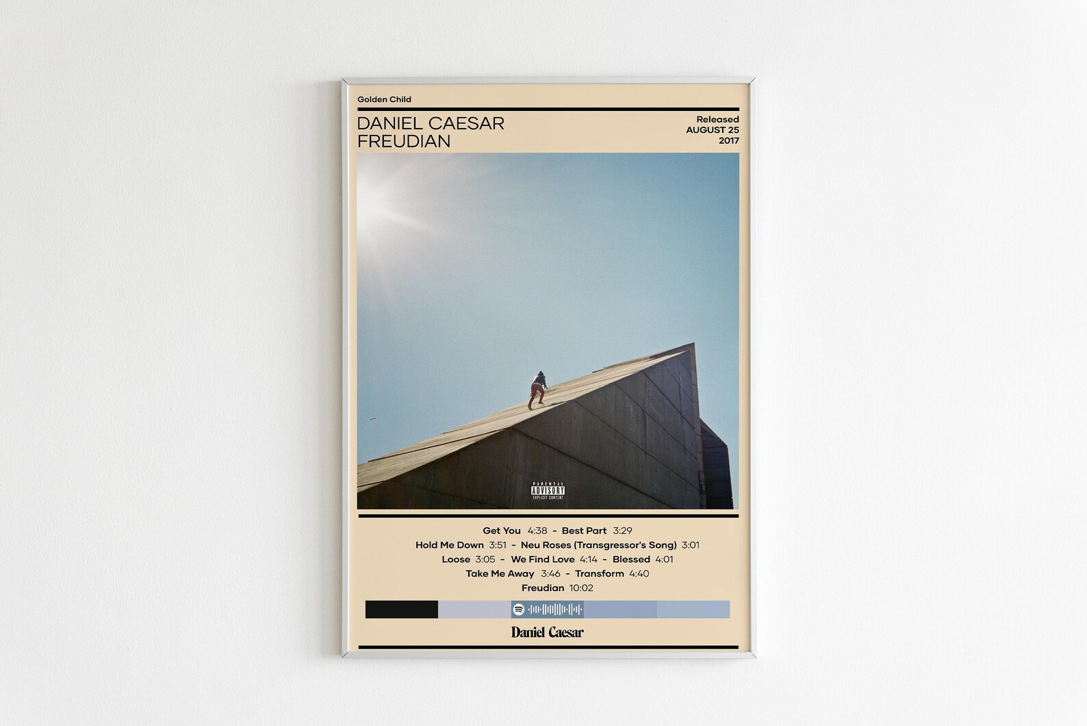 Daniel Caesar Poster | Freudian Poster | Music Poster | Album Cover ...