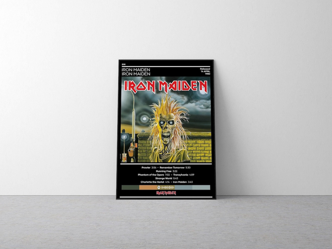 Iron Maiden Poster | Iron Maiden Poster | Metal Music Poster | Album ...