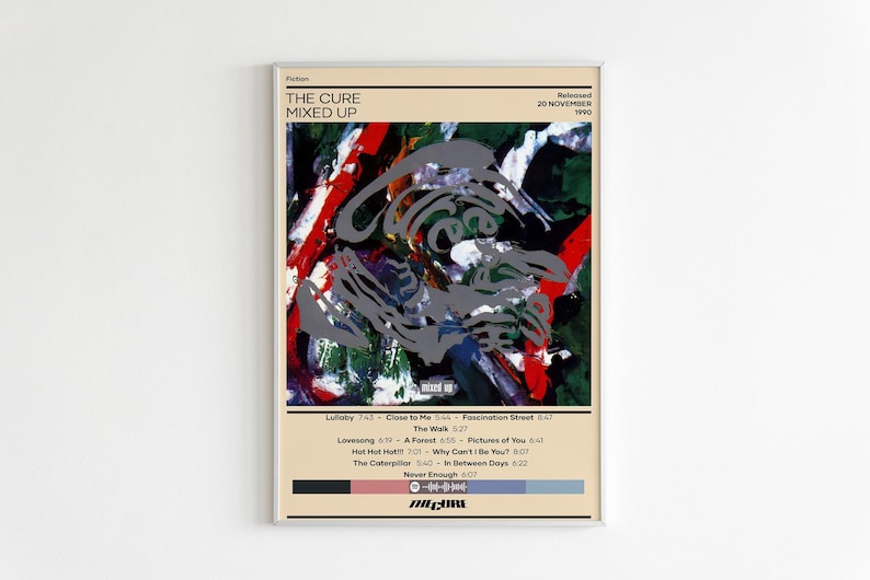 The Cure Poster | Mixed up Poster | Rock Music Poster | Album Cover ...