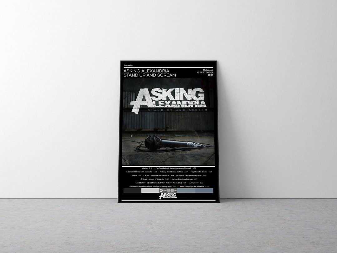 Asking Alexandria Poster | Stand up and Scream Poster | Rock Music ...