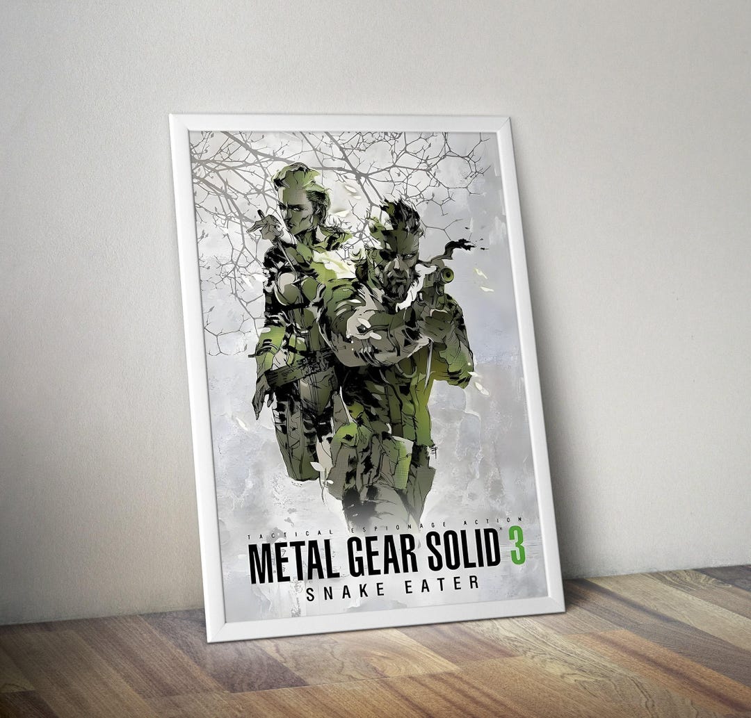 Metal Gear Solid 3 Poster | Metal Gear Solid Video Game Poster | Gaming ...
