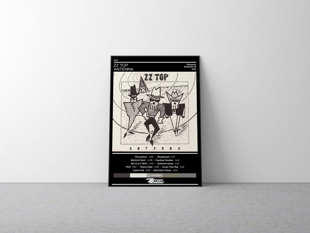 ZZ Top Poster | Antenna Poster | Metal Music Poster | Album Cover ...