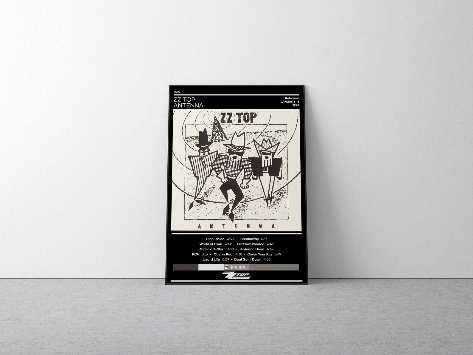 ZZ Top Poster | Antenna Poster | Metal Music Poster | Album Cover ...