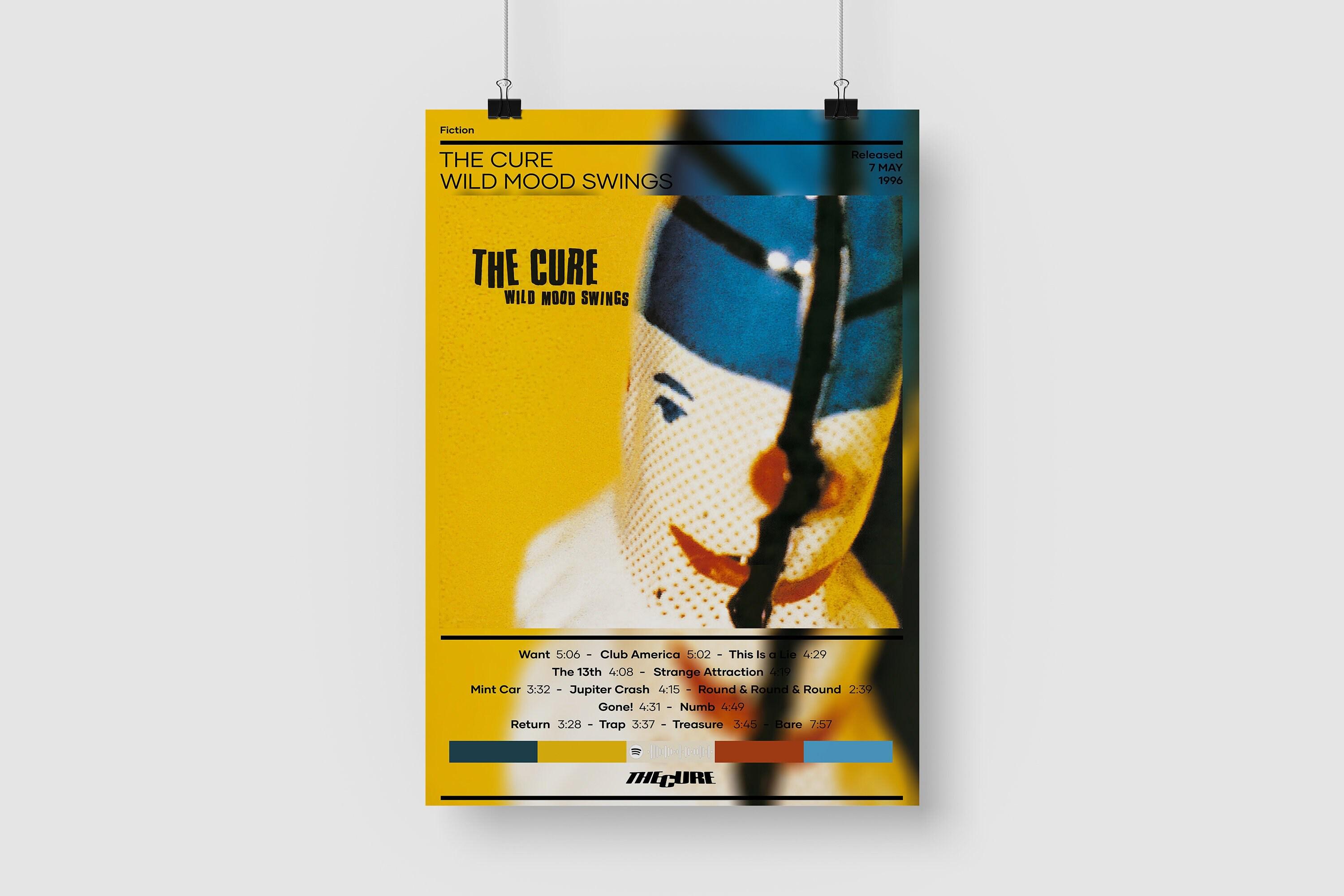 The Cure Poster | Wild Mood Swings Poster | Rock Music Poster | Album ...