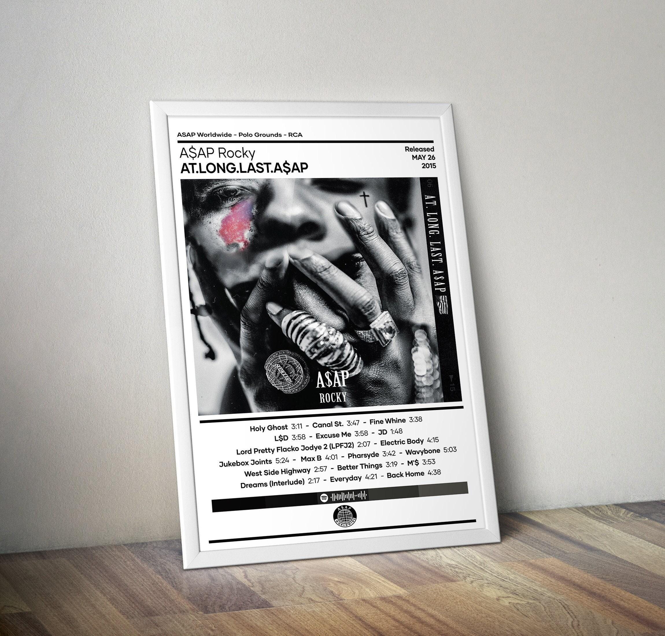 ASAP Rocky Poster | At. Long. Last. ASAP Poster | Music Poster | Album ...