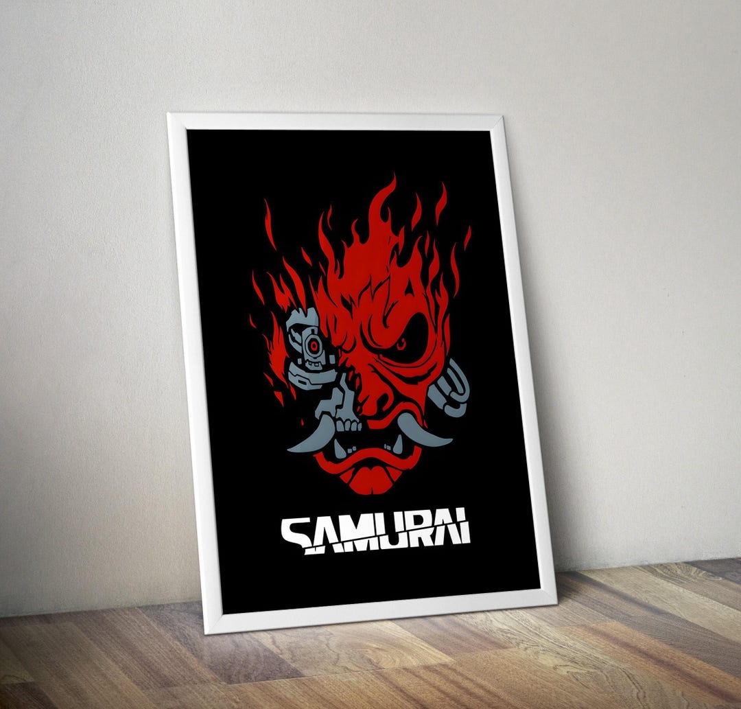 Cyberpunk 2077 Poster | Samurai Logo Poster | Gaming Poster | Game ...