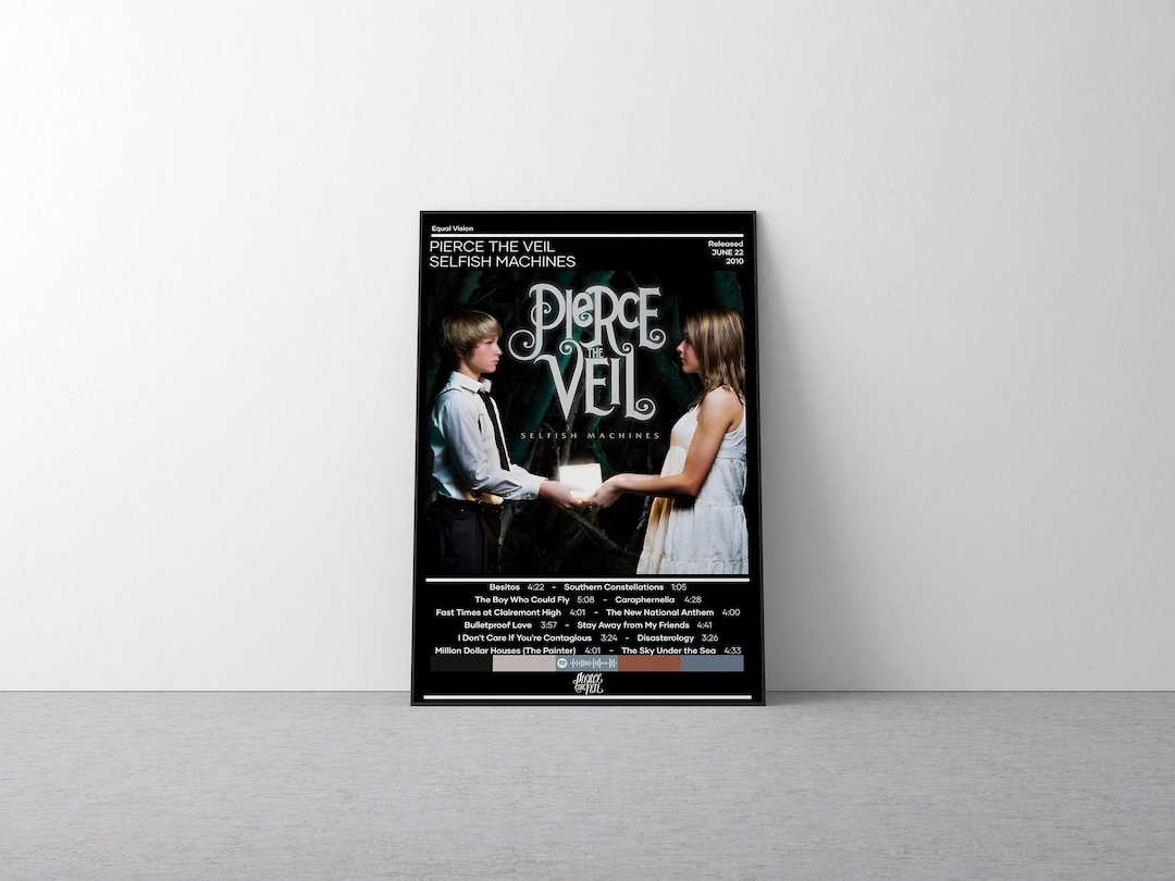 Pierce the Veil Poster | Selfish Machines Poster | Rock Music Poster ...