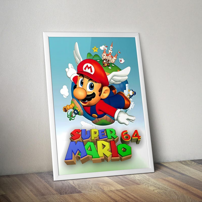 Super Mario Poster - Etsy