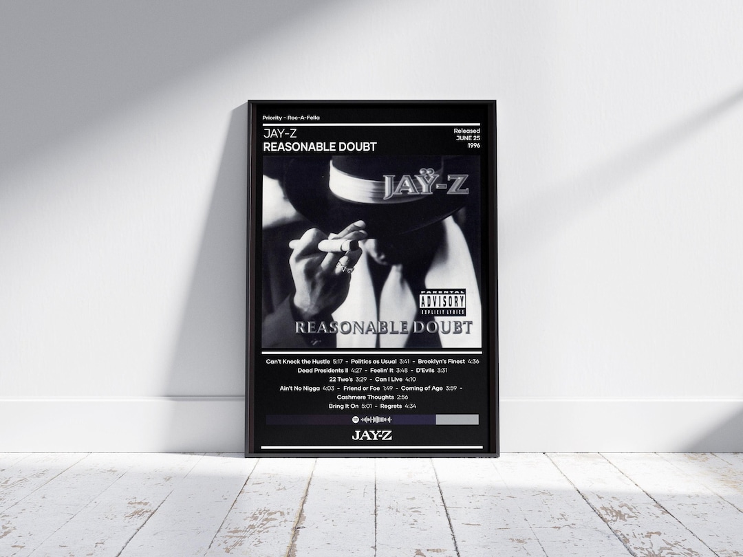 Jay-z Poster | Reasonable Doubt Poster | Music Poster | Album Cover ...