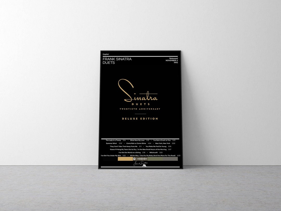 Frank Sinatra Poster | Duets Poster | Jazz Music Poster | Album Cover ...
