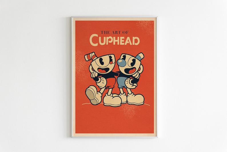 Cuphead Poster | Cuphead Video Game Poster | Gaming Poster | Game ...