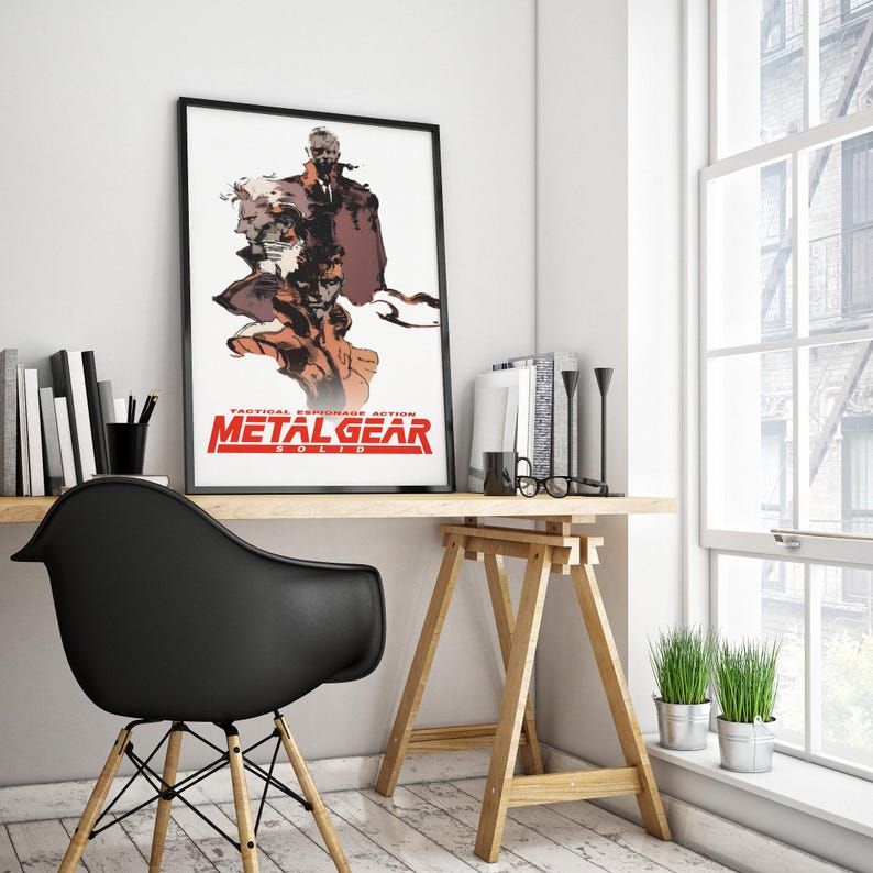 Metal Gear Solid 1 Poster | Metal Gear Solid Video Game Poster | Gaming ...