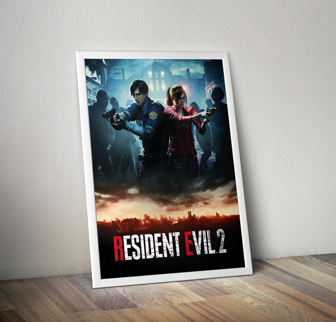 Resident Evil 2 Poster | Resident Evil Video Game Poster | Gaming ...