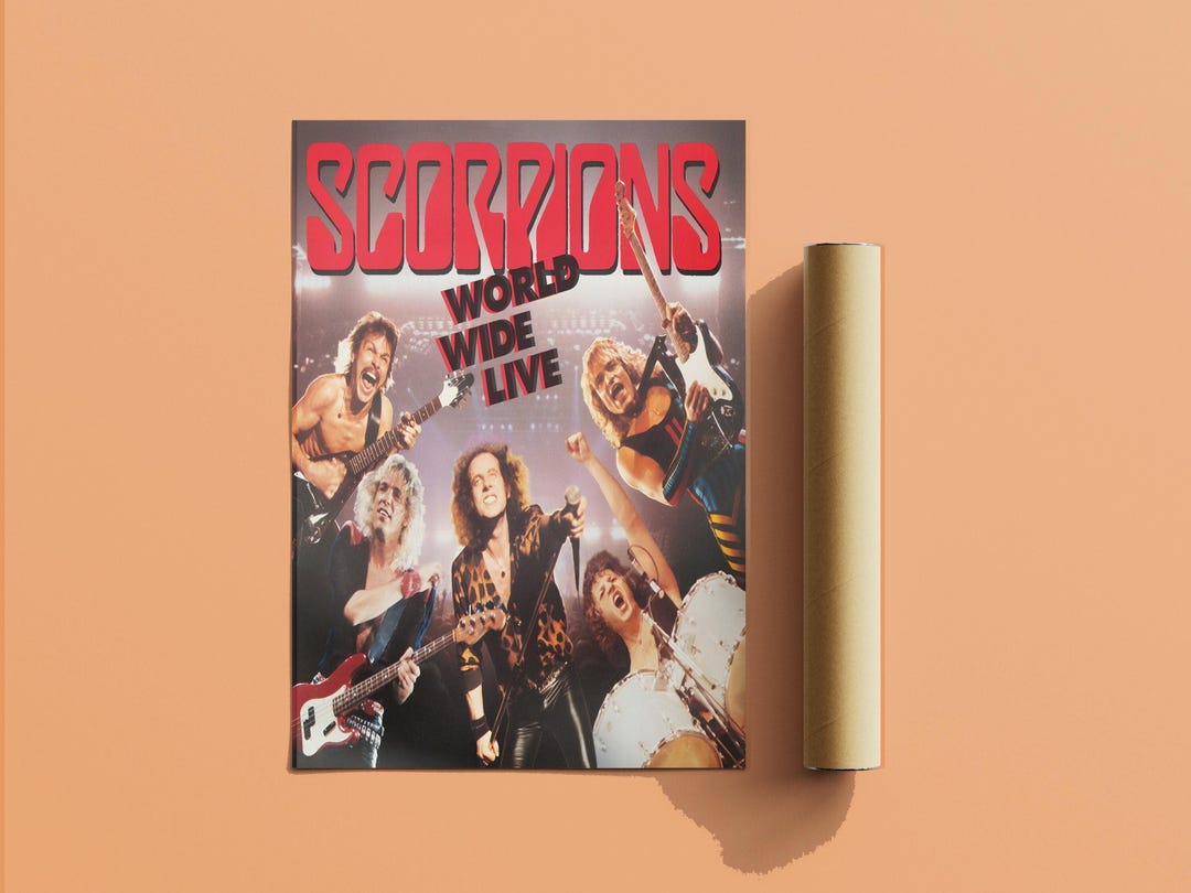 Scorpions Poster | World Wide Live Poster | Concert Poster | Album ...