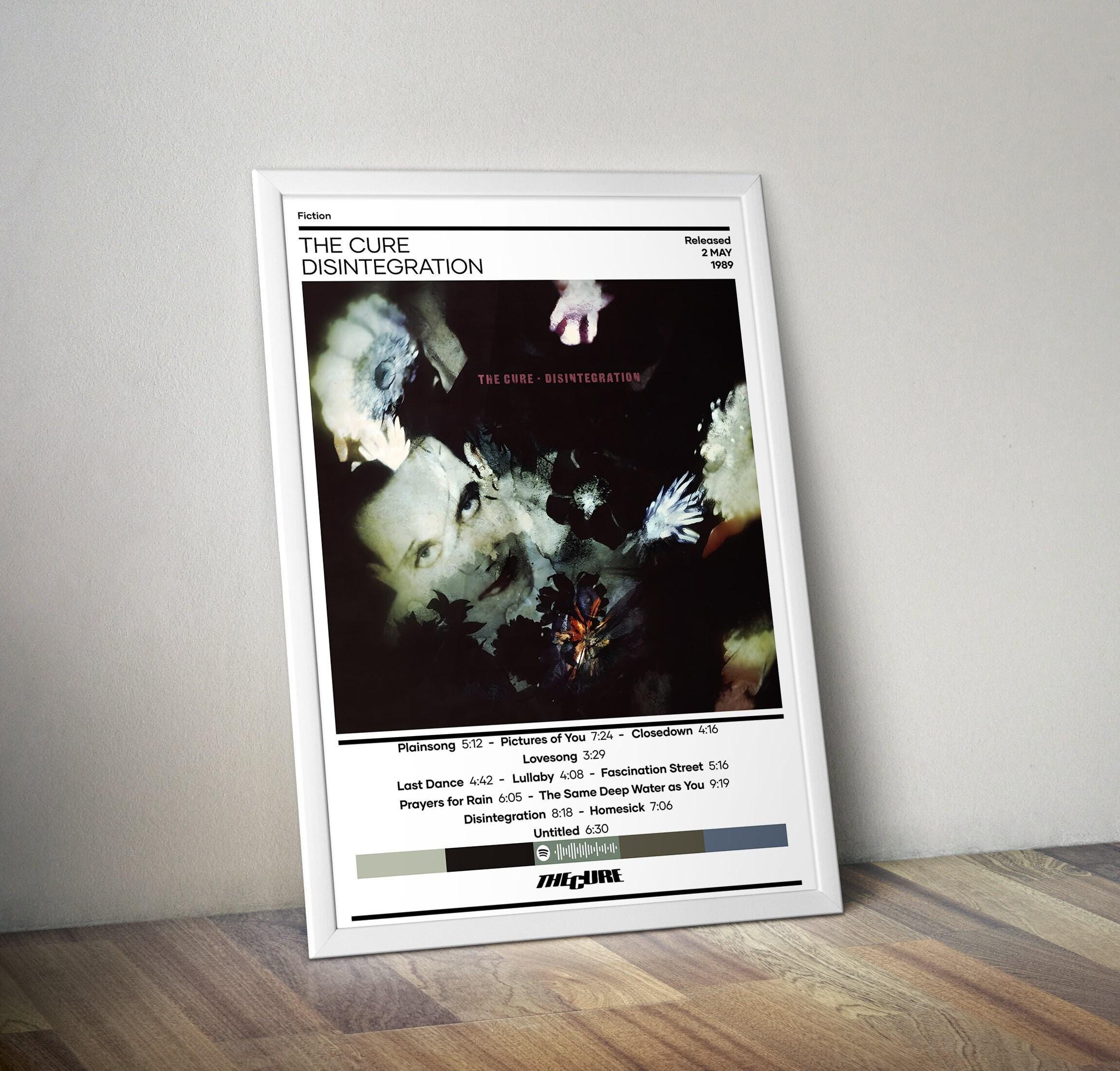 The Cure Poster | Disintegration Poster | Rock Music Poster | Album ...