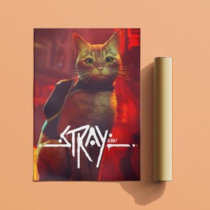 Stray Poster | Stray Video Game Poster | Gaming Poster | Game Poster ...