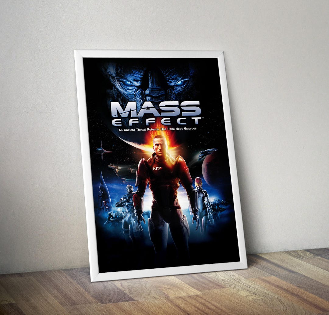 Mass Effect 1 Poster | Mass Effect Video Game Poster | Gaming Poster ...