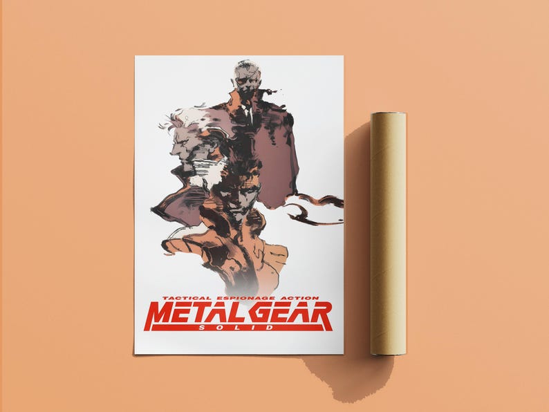 Metal Gear Solid 1 Poster | Metal Gear Solid Video Game Poster | Gaming ...