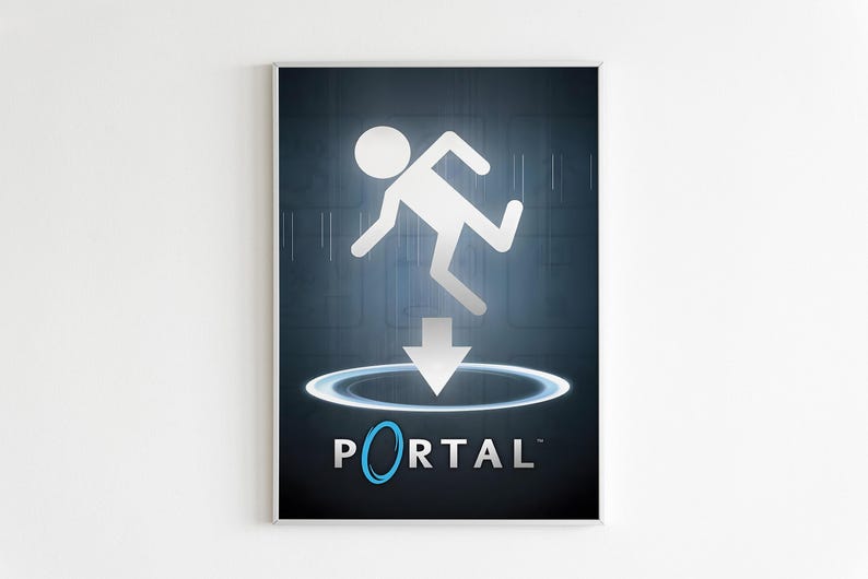 Portal Poster | Portal Game Poster | Gaming Poster | Game Poster ...