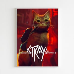 Stray Poster | Stray Video Game Poster | Gaming Poster | Game Poster ...