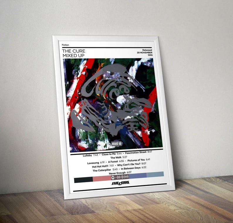 The Cure Poster | Mixed up Poster | Rock Music Poster | Album Cover ...