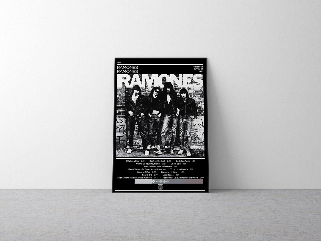 Ramones Poster | Ramones Poster | Rock Music Poster | Album Cover ...