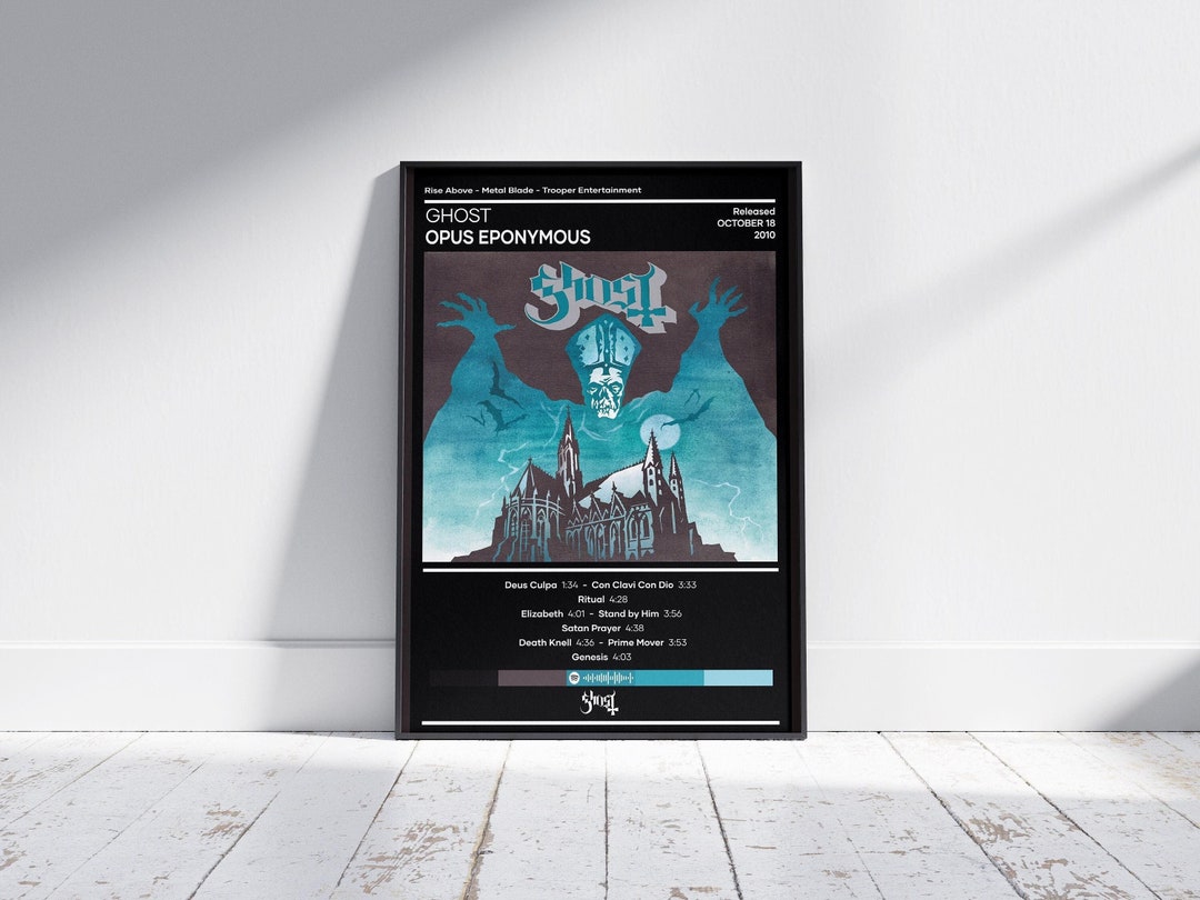 Ghost Poster | Opus Eponymous Poster | Metal Music Poster | Album Cover ...