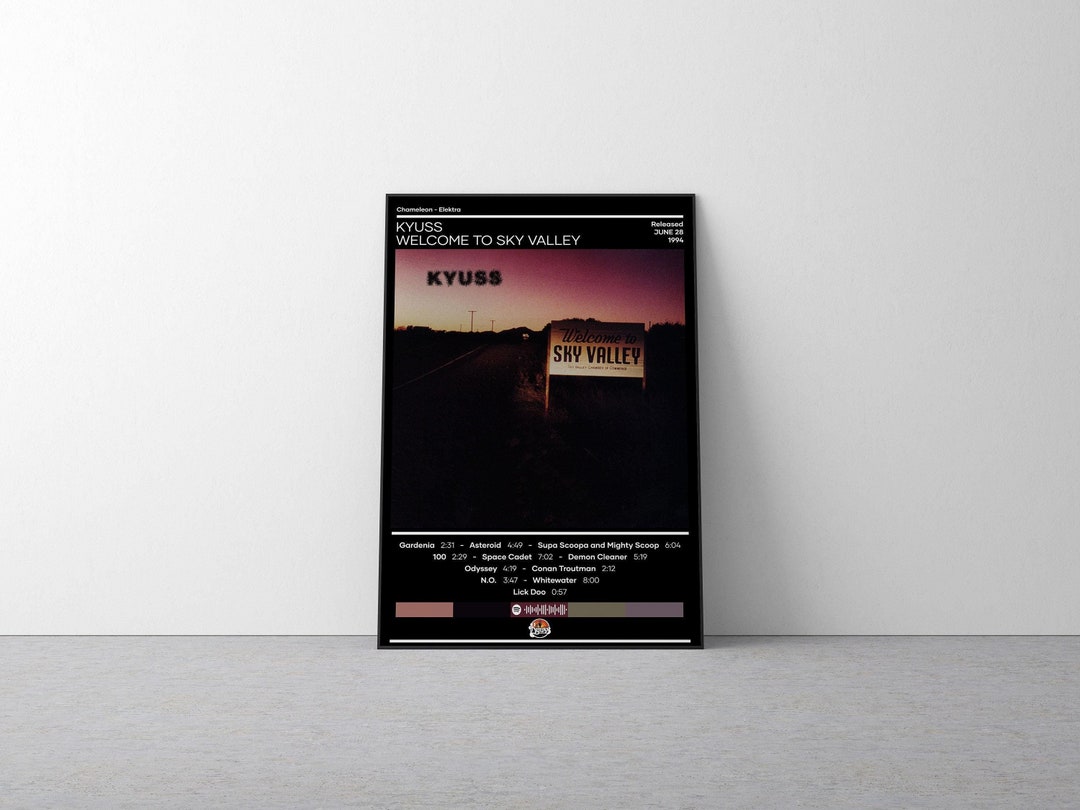 Kyuss Poster | Welcome to Sky Valley Poster | Rock Music Poster | Album ...