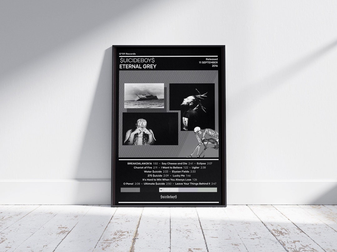 Suicideboys Poster | Eternal Grey Poster | Music Poster | Album Cover ...