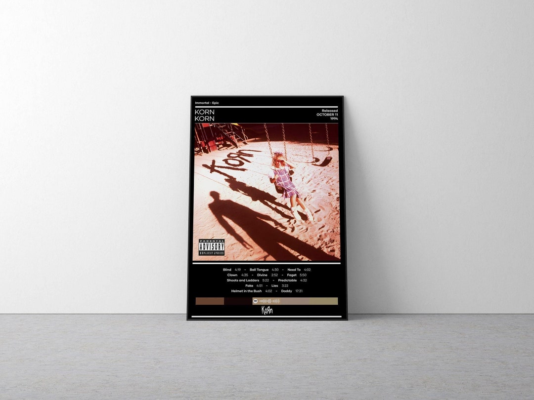 Korn Poster | Korn Poster | Rock Music Poster | Album Cover Poster ...
