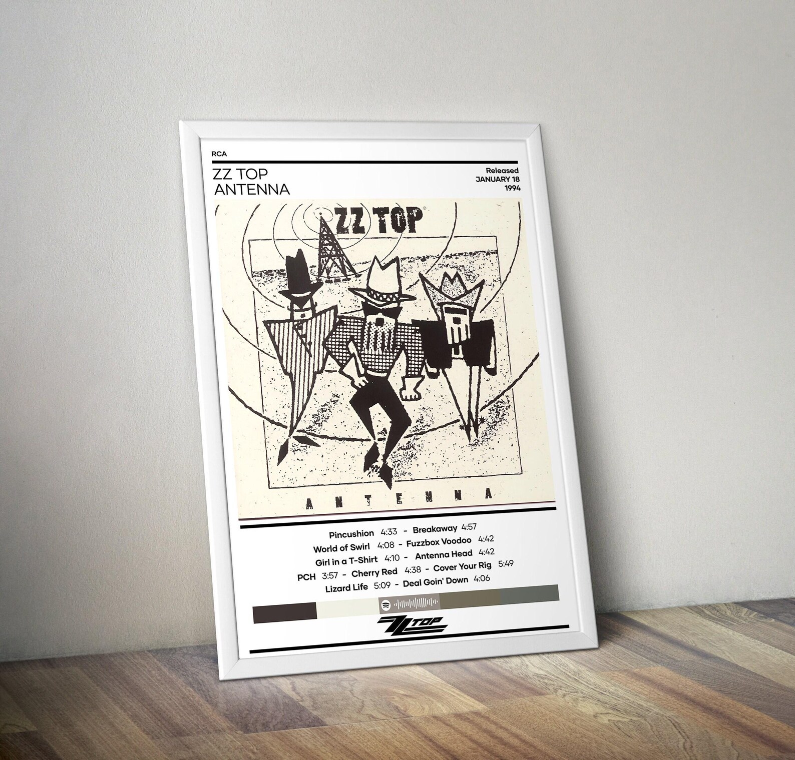 ZZ Top Poster | Antenna Poster | Metal Music Poster | Album Cover ...