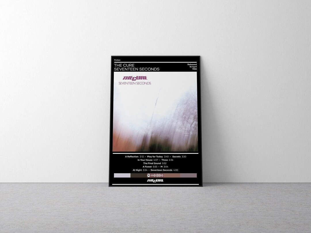 The Cure Poster | Seventeen Seconds Poster | Rock Music Poster | Album ...