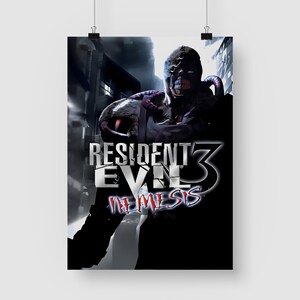 Resident Evil 3 Poster | Resident Evil Video Game Poster | Gaming ...