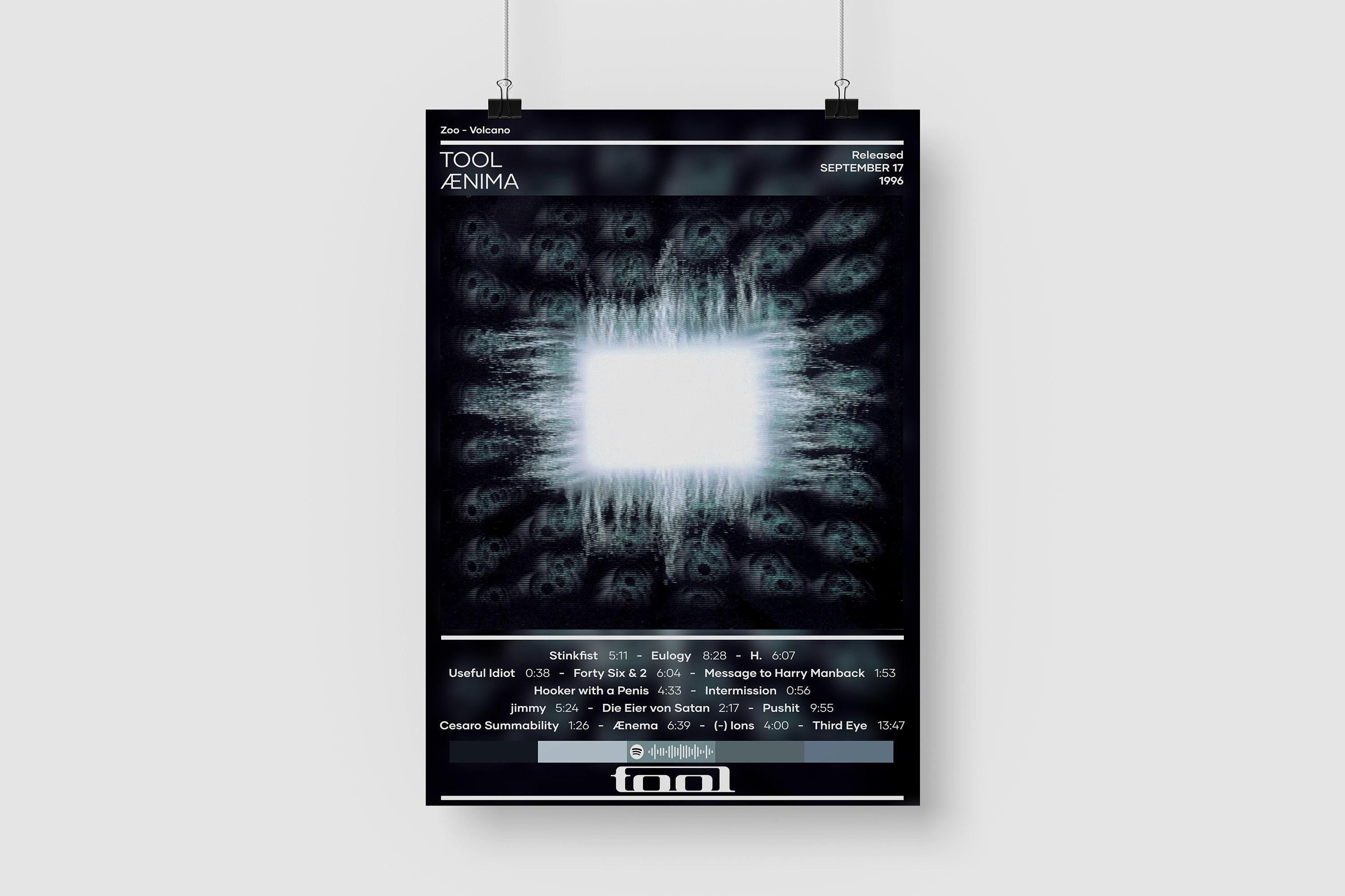 Tool Poster | Aenima Poster | Rock Music Poster | Album Cover Poster ...