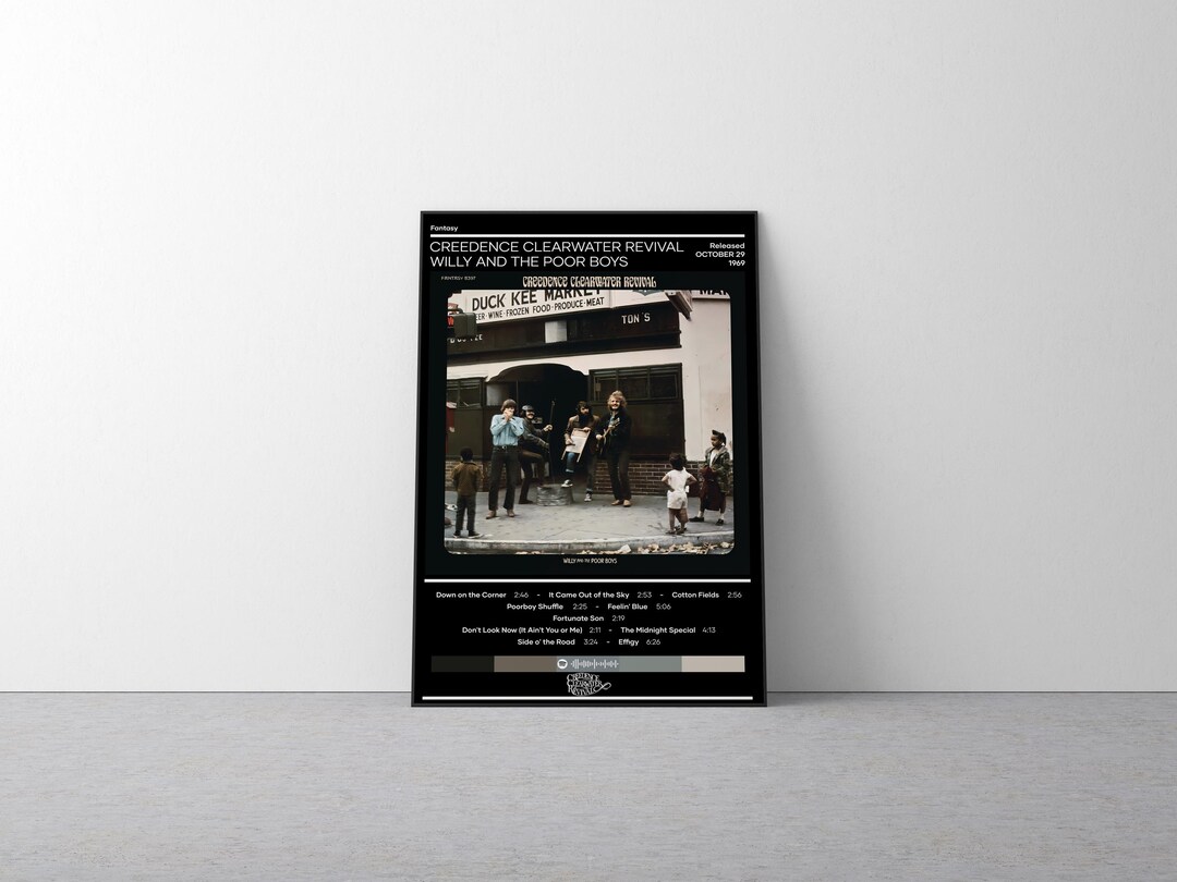 Creedence Clearwater Revival Poster | Willy and the Poor Boys Poster ...