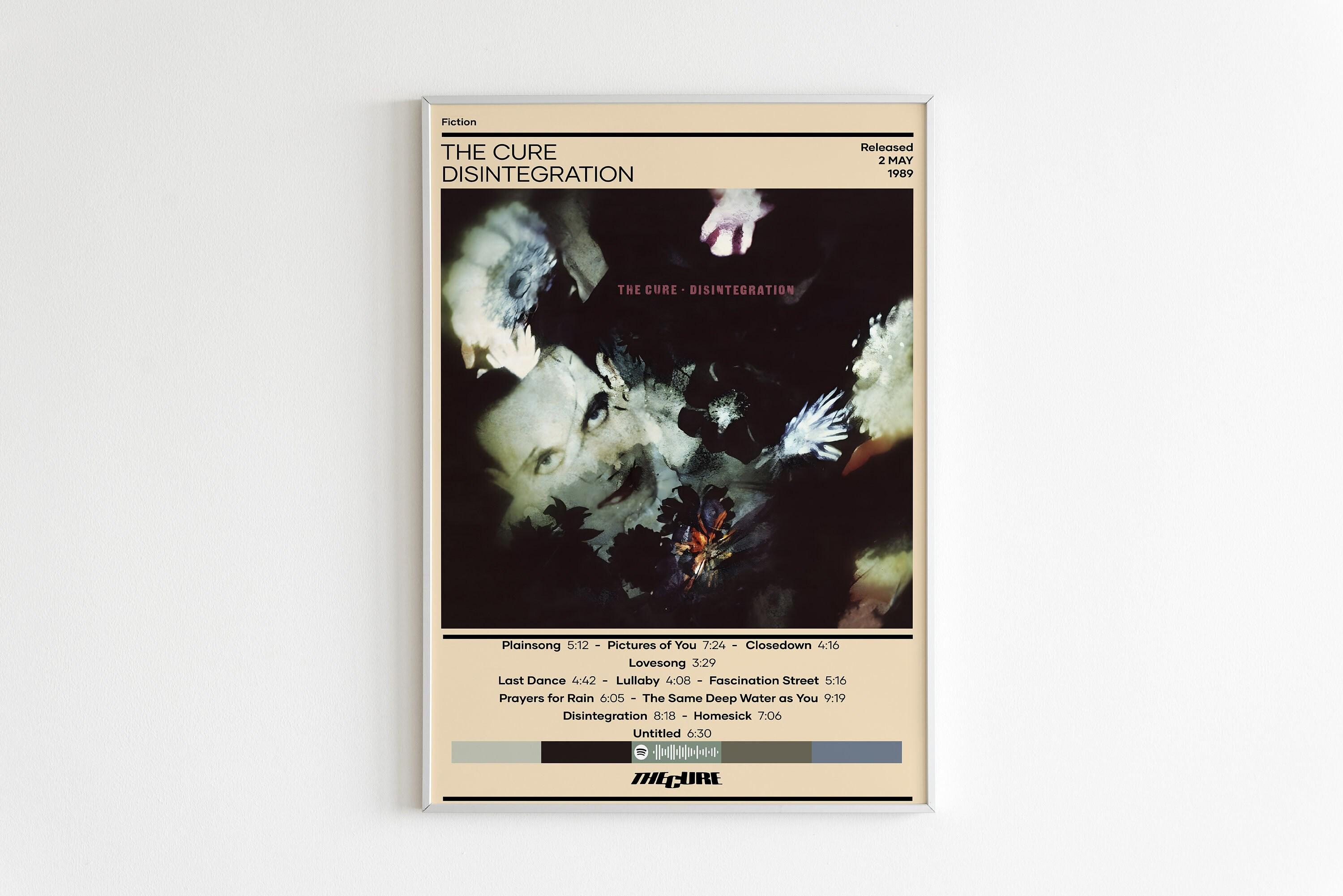 The Cure Poster | Disintegration Poster | Rock Music Poster | Album ...