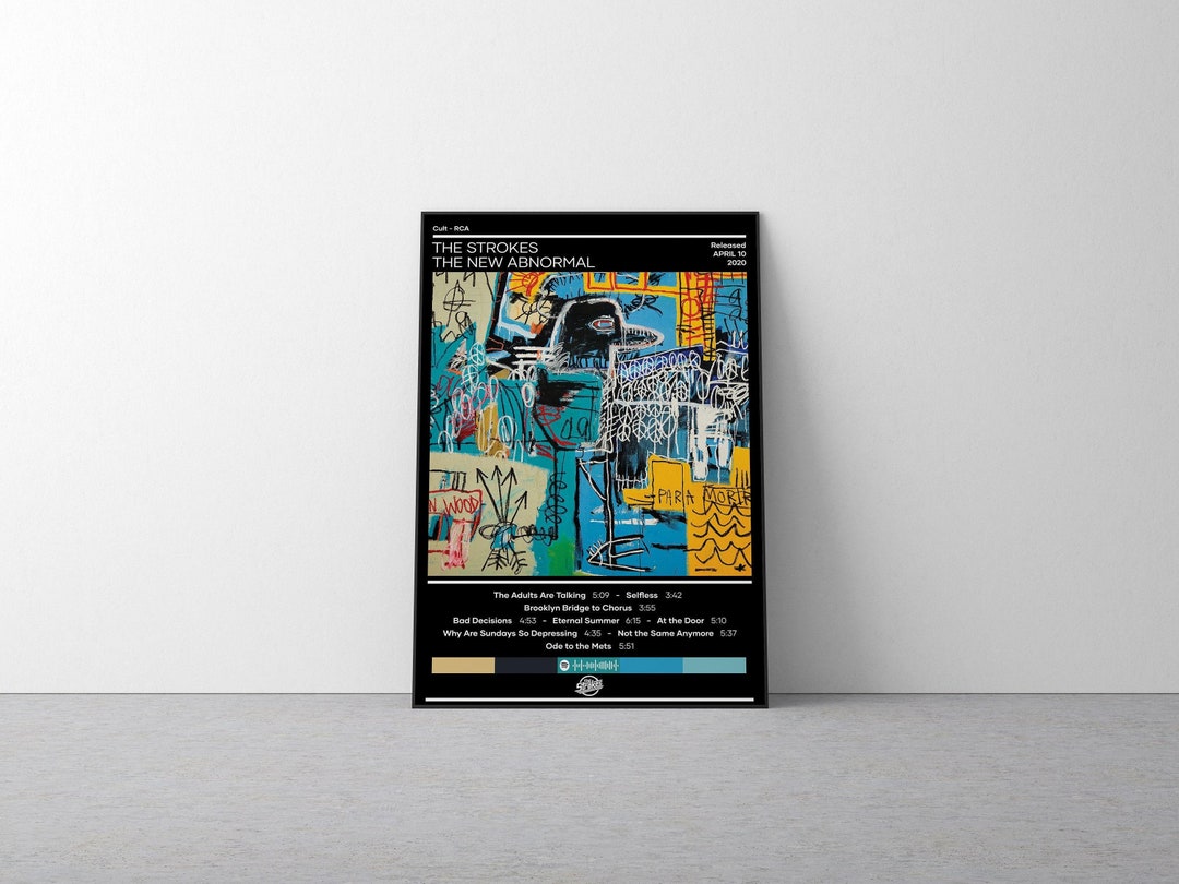 The Strokes Poster | the New Abnormal Poster | Rock Music Poster | Album Cover Poster | Music ...