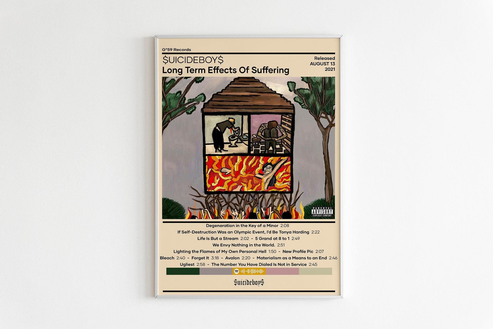 Suicideboys Poster | Long Term Effects of Suffering Poster | Music ...
