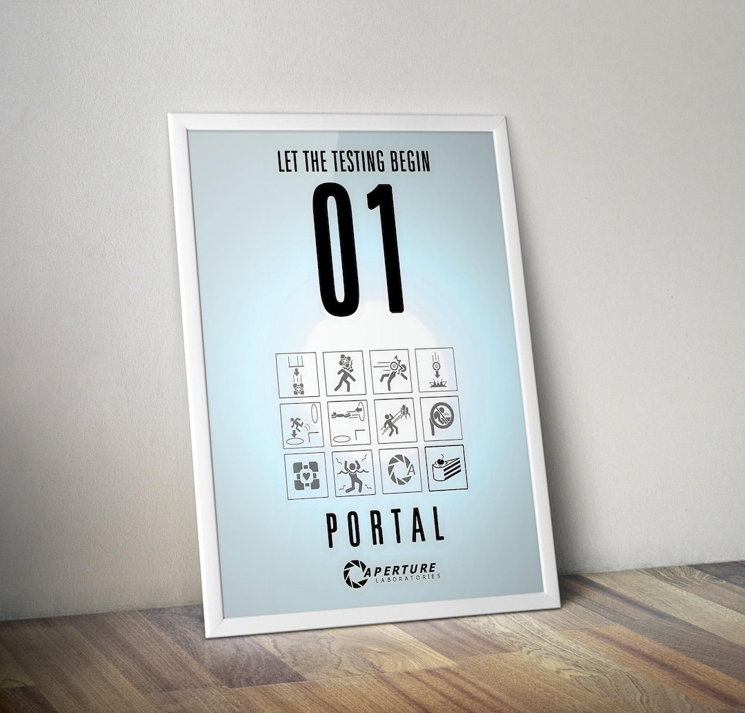 Portal Poster | Portal Game Poster | Gaming Poster | Game Poster ...