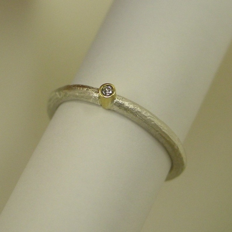 Diamond Ring Diamond Solitare Rustic Engagement Ring - Etsy