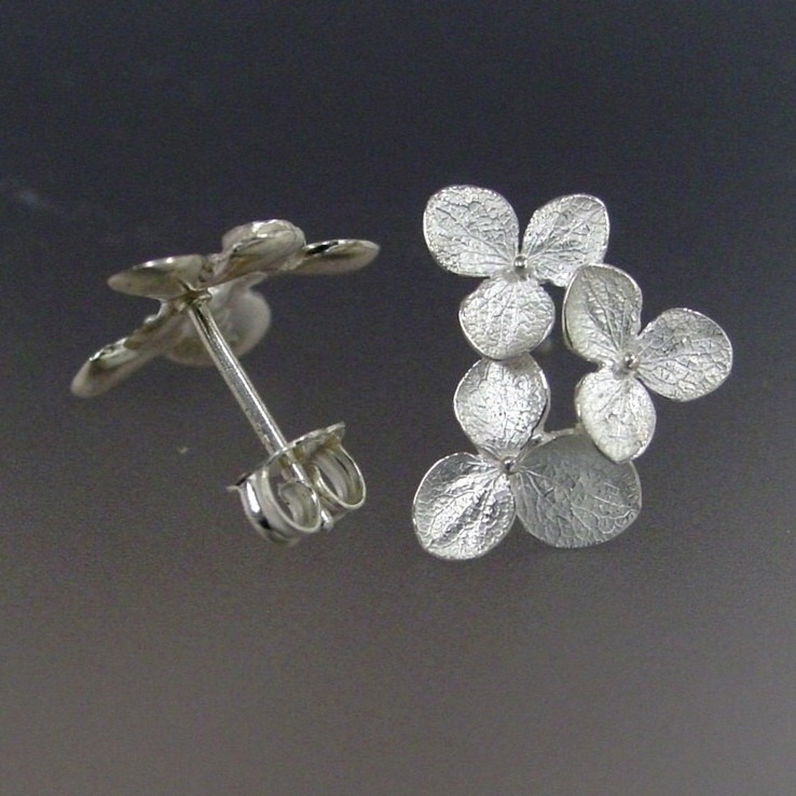 Flower Stud Earrings Hydrangea Flower Cluster Earrings - Etsy UK