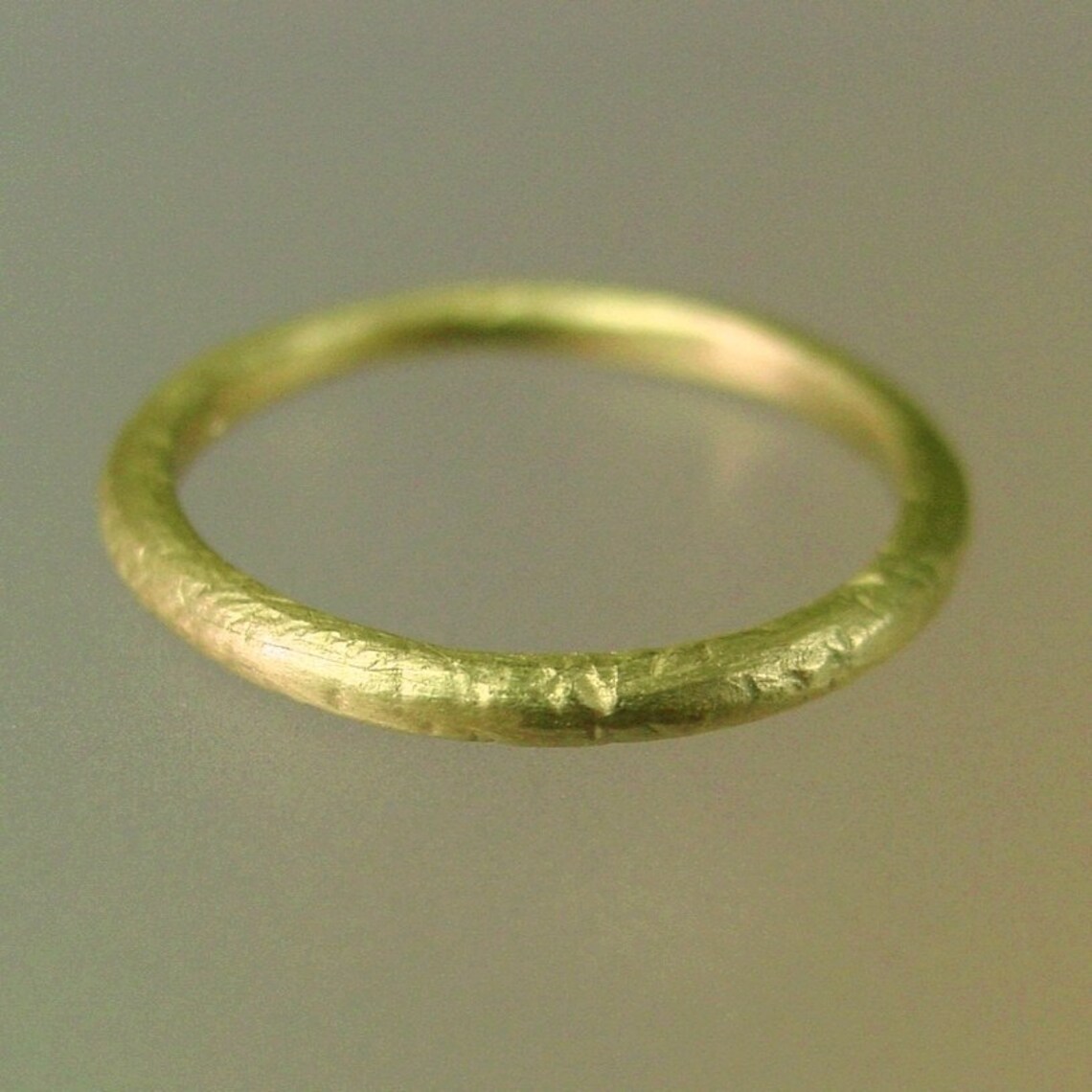 Womens Wedding Ring Rustic Wedding Band 18k Yellow Gold - Etsy