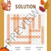 Autumn Words Puzzle Worksheet for Kindergarten | Fun Fall Vocabulary ...