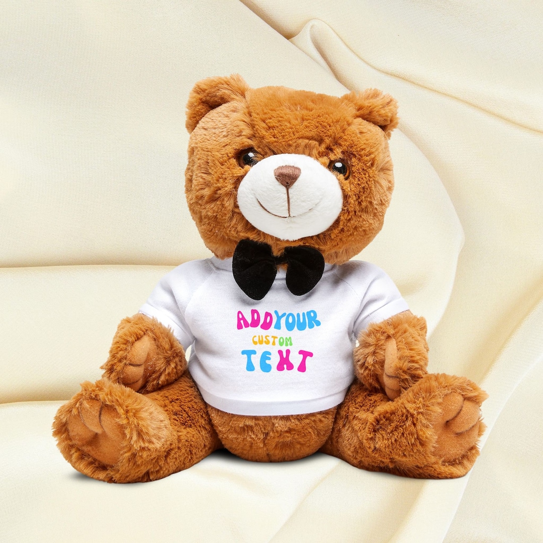 Personalised Teddy Bear and T-shirt Teddy Tshirt Custom Teddy Teddy ...