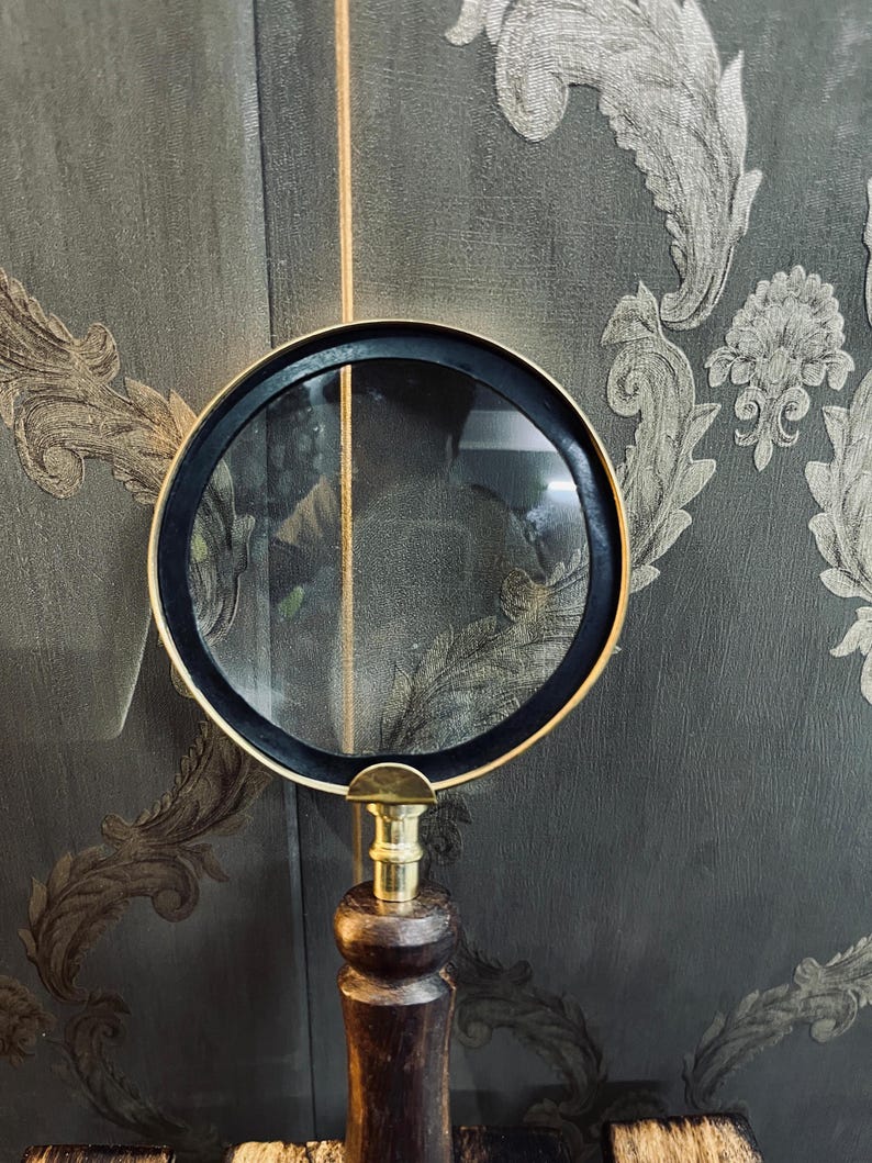 Antique Brass Magnifying Glass: Vintage Maritime Decor, 8.5" - Etsy
