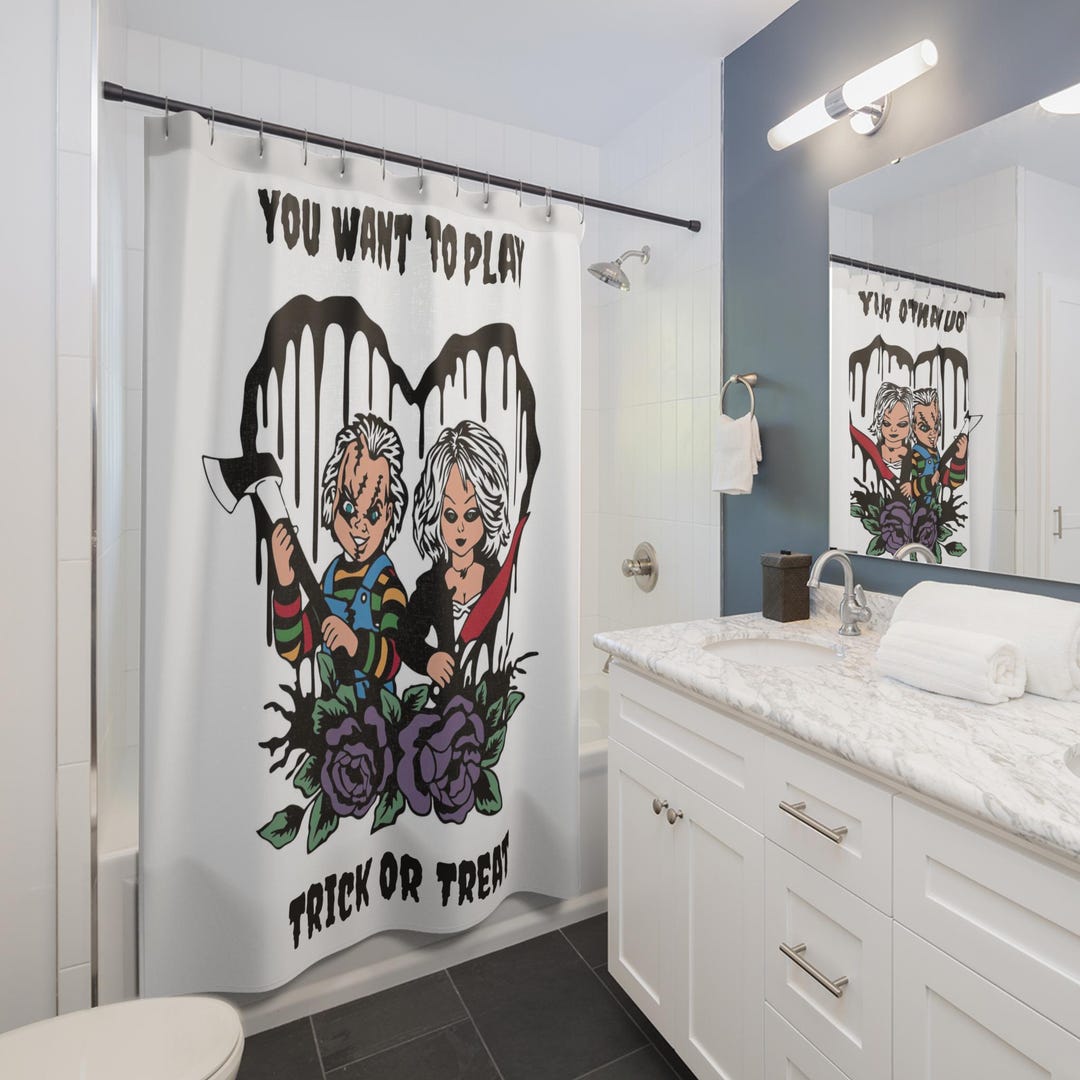 Chucky & Tiffany Shower Curtains - Etsy