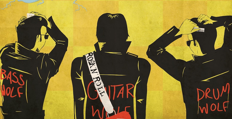 Guitar Wolf Gig Poster WILD ZERO - Etsy