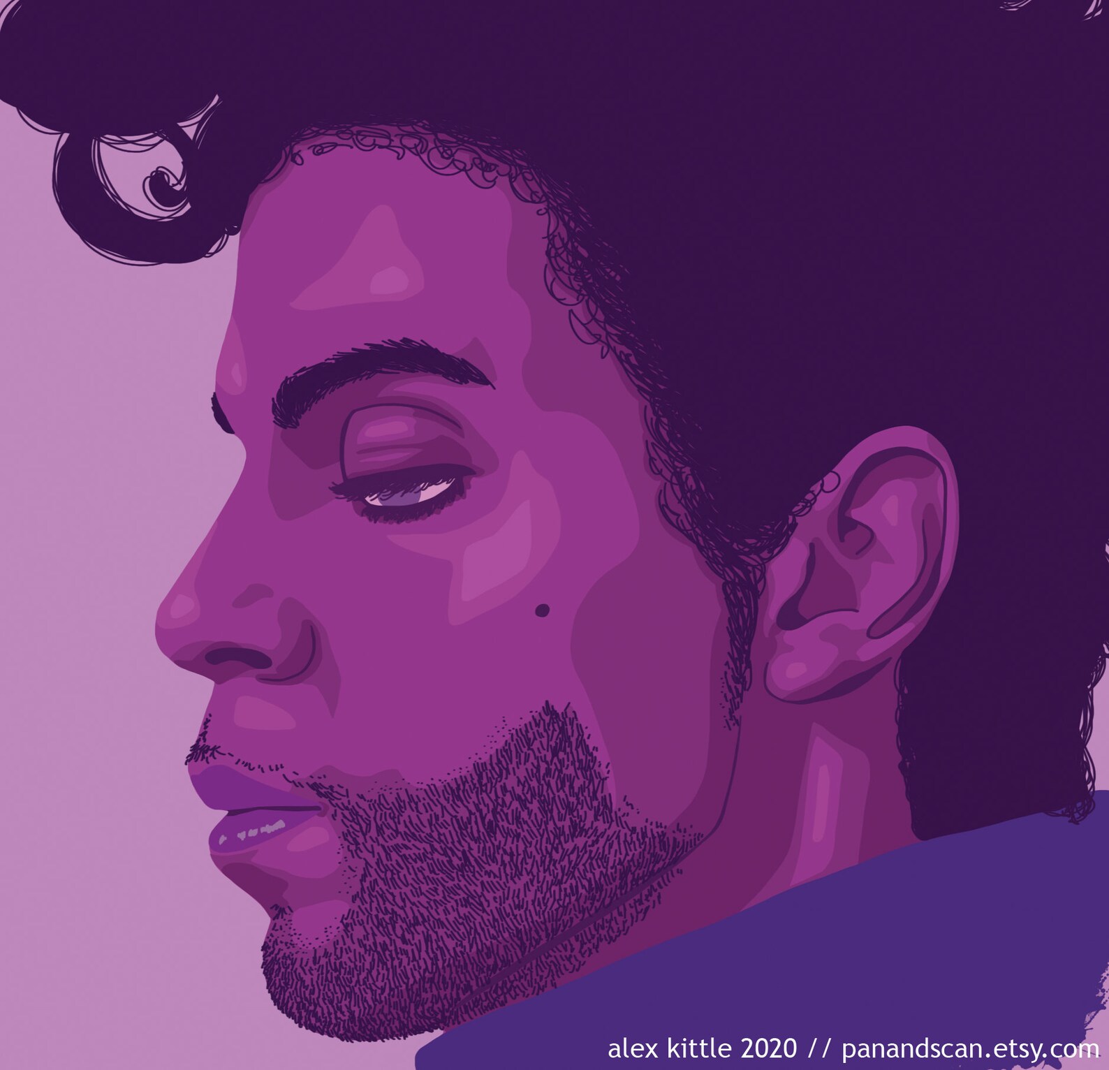 Prince Portrait Print - Etsy