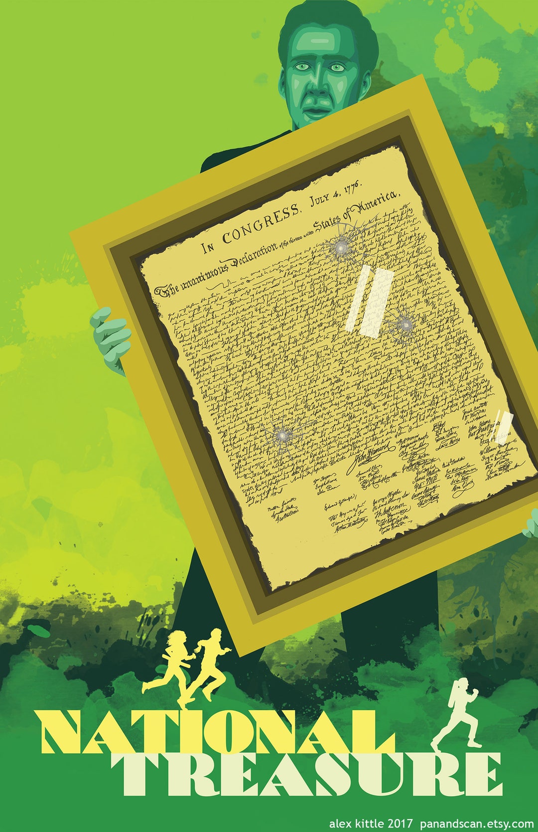 NATIONAL TREASURE Poster Artwork - Etsy