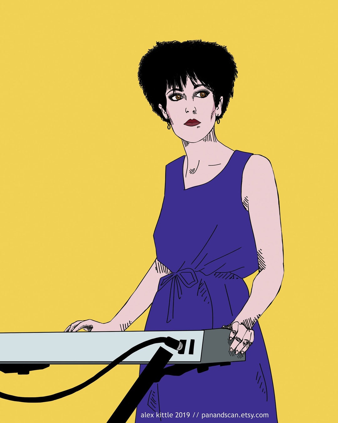 Gillian Gilbert Portrait (new Order) - Etsy
